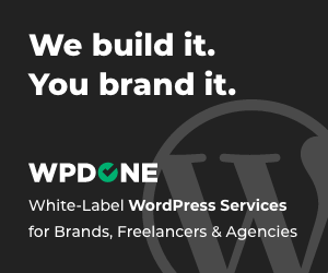 WPDone - White-Label WordPress Services for Freelancers & Agencies